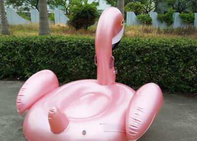 China Nam Gouden Opblaasbaar Waterspeelgoed 0.25mm pvc-de Vlotter van de Flamingopool voor Gedrukt Jonge geitjesembleem toe Te koop