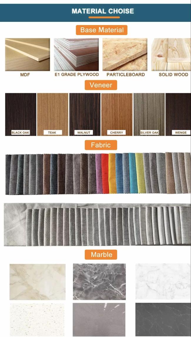 Customized furniture details and finishes
