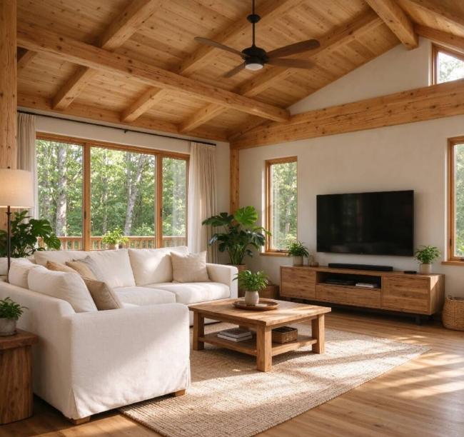 Natural Villa Furniture bedroom setting