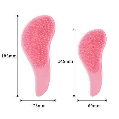 중국 2 사이즈 순수한 색상 머리 마사지 Comb 항 정적 인 헤어 케어 브러쉬 Detangle 샤워 헤어 브러쉬 Comb 머리 마사지 Comb 판매용