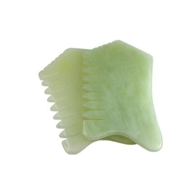 중국 100% 천연 Xiuyan Jade Comb 몸 피부 관리 마사지 도구 SPA 침술 휴식 치료 판매용