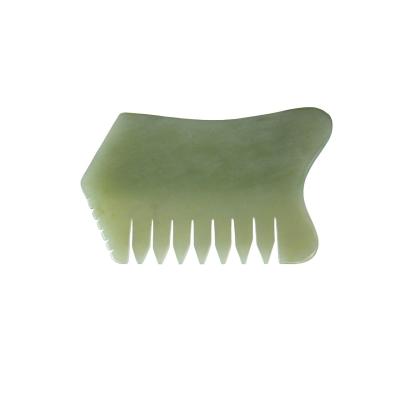 중국 100% 천연 Xiuyan Jade Comb 몸 피부 관리 마사지 도구 SPA 침술 휴식 치료 판매용