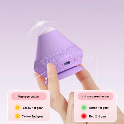 Chine Boule de massage de fascia réglable par température Adsorption électrique Outil de massage en silicone pour le corps Massageur à compresse chaude à vendre