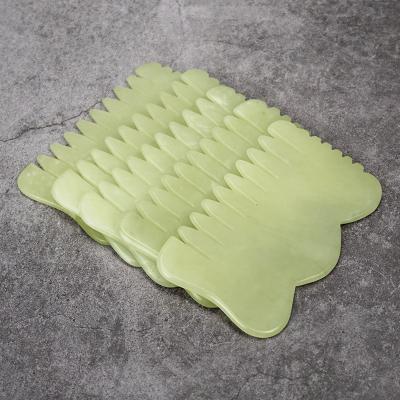 중국 2024 Jade Stone Comb Head Massager Body Muscles Hair Health Care 를 위한 근육 마사지 도구 판매용