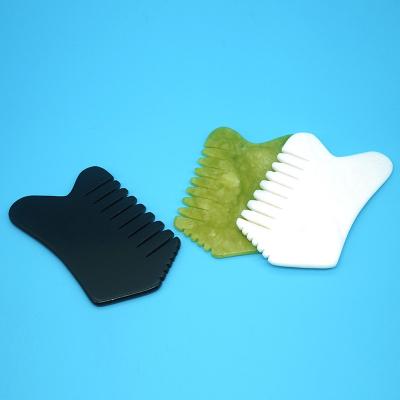 중국 자이드 구아샤 빗자루 마사지 돌 머리 빗자루 손잡이 머리 도구 신체 근육 및 다기능 얼굴 마사지 도구 판매용
