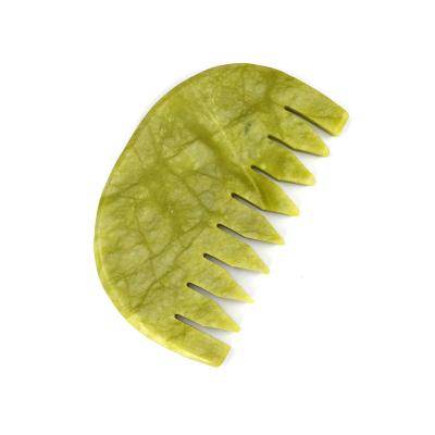 Κίνα Μασάζ Στυλ Χτένις Φυσικό Xiuyan Jade Gua Sha Scalp Guasha Πέτρα Κεφαλή Μασάζ Μαλλιά Υγεία Φροντίδα Σαλόνι ομορφιά εργαλείο προς πώληση