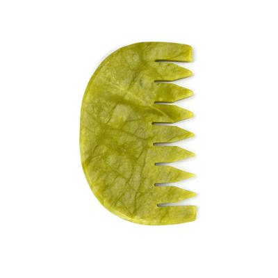 Κίνα Μασάζ Στυλ Χτένις Φυσικό Xiuyan Jade Gua Sha Scalp Guasha Πέτρα Κεφαλή Μασάζ Μαλλιά Υγεία Φροντίδα Σαλόνι ομορφιά εργαλείο προς πώληση