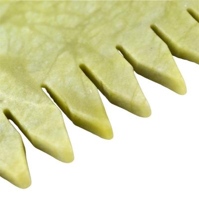 Κίνα Μασάζ Στυλ Χτένις Φυσικό Xiuyan Jade Gua Sha Scalp Guasha Πέτρα Κεφαλή Μασάζ Μαλλιά Υγεία Φροντίδα Σαλόνι ομορφιά εργαλείο προς πώληση