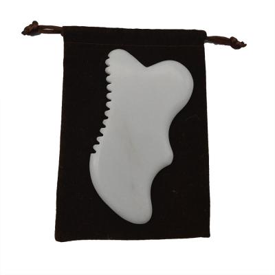 Προσαρμοσμένο Gua Sha Stone Board Μασάζ Guasha Scarping Μασάζ σώματος Λευκό Jade Scarping Πρόσωπο και εργαλεία σώματος