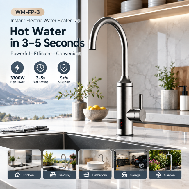 Instant Electric Water Heater Faucet Product Image