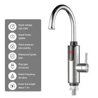 Quality Kitchen Bathroom Electric Instant Water Heating Tap With LED Digital Display for sale