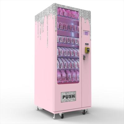China 24-hours Business Self-service United States Slim Machine Snacks and Drinks Combo LED Small Vending Machine for Sale for sale