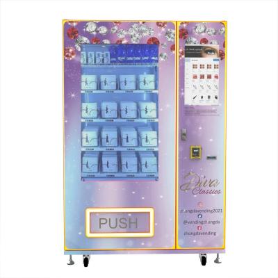 China Vend Hair or Lashes Sunglasses Eyeglasses or Other Cosmetics Beauty Vending Machine Cosmetic Vending Machine Touch Screen for sale