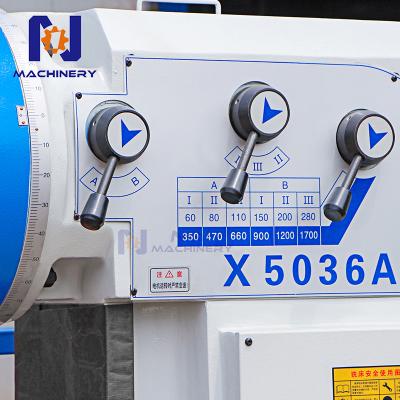 中国 高速手動フライス盤 X5036A 垂直フライス盤 金属用 販売のため