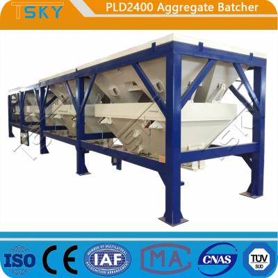 Cina aggregato Batcher della tramoggia di caricamento 4x16m3 PLD2400 1.6m/s in vendita
