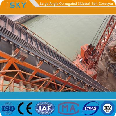 Cina Nastro trasportatore di gomma del muro laterale 2.0m/s di B300 80mm in vendita