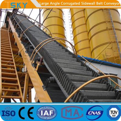 Cina nastro trasportatore dell'angolo alto del muro laterale 3.15m/s B1200 di 160mm in vendita
