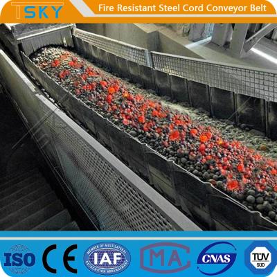 Cina Nastro trasportatore ignifugo del nastro trasportatore d'acciaio resistente al fuoco del cavo ST/S2500 in vendita