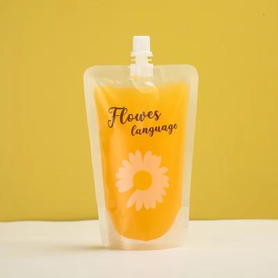 China Custom Printed Jelly Juice Liquor Water Drink Standing Mini Die Cut Liquid Refill Package Plastic Bag Stand up Pouch Spout Pouch for sale