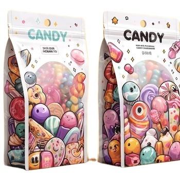 China Popular Newest Product Custom Printed Pouch Packaging Chocolates Sweets Factory Direct Smell Proof Mylar Food Bags for sale