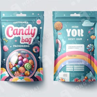China OEM Factory Resealable Ziplock Custom Printed Candy Packaging Die Cut 3.5G Stand up Pouches Free Safe Pouch Food 3.5 Mylar Bags for sale