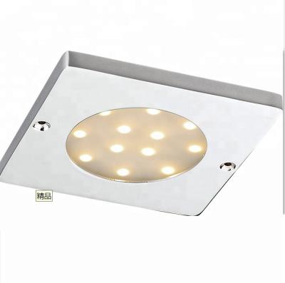 Cina 2.4w Super Slim LED Closet Light Quadrato Superficie Metal Montare Armadio Luce 12V DC in vendita