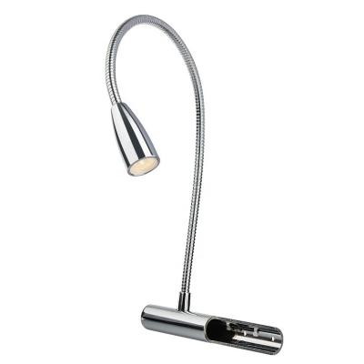 China 1W Alumínio Ferro Flexível Serpente LED cabeça de cama de madeira Lâmpada de leitura lateral para quarto Hotel à venda