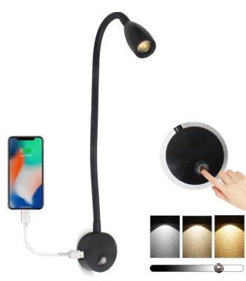 Китай IN-CAR 1W 3W Touch Dimmable Bedside Light с 1PC USB зарядным портом 12V/24V Лампы для головки кровати продается
