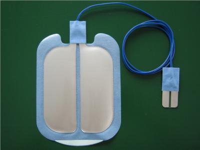 China ESU patient plate,Bipolar reusable adult/ child grounding pad,1M cable special connector for sale