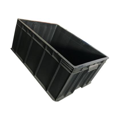 Cina 1.9Kg anti PE statico commovente di plastica durevole nero riutilizzabile della cassa 54*42 in vendita