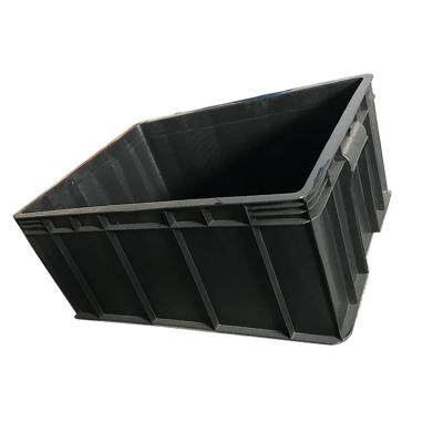 Cina Riciclabile amichevole logistico di plastica della scatola 54x42 Eco di stoccaggio nero di ESD in vendita