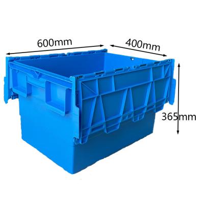 Cina gabbie di plastica commoventi di plastica dell'HDPE del carico 50Kg del magazzino della scatola di 600x400x365mm in vendita
