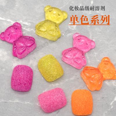 China FASHION Fine Fresh and Sweet Fluorescent Colors Cosmetic Grade Glitter Powder for Lip Decorations Solvent Resistant Bridal Nail Art for sale