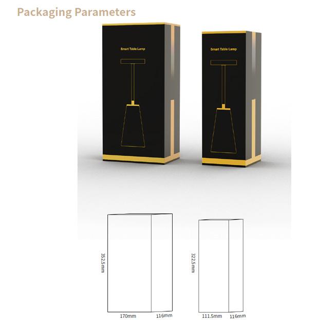 LED table lamp in cool white (6000K) lighting mode