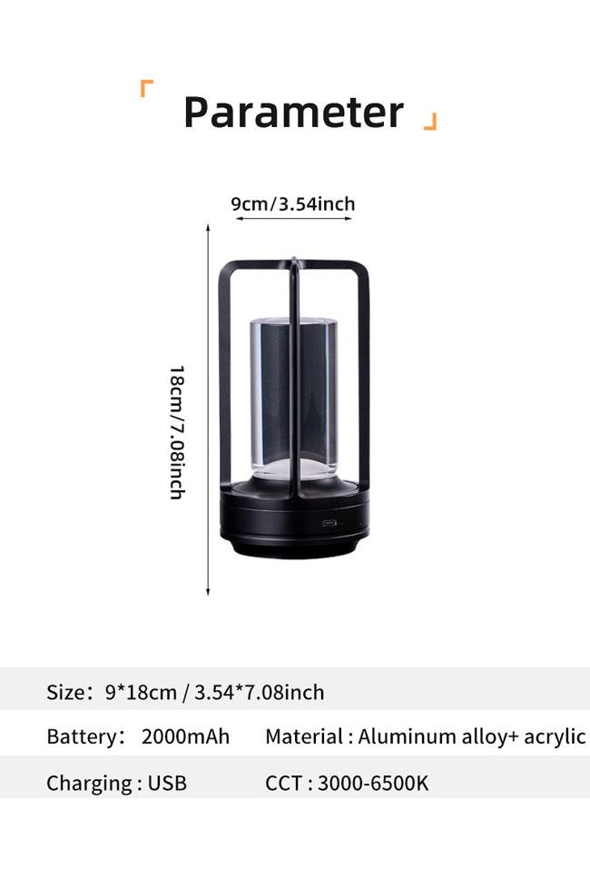 Package contents of the LED desk lamp