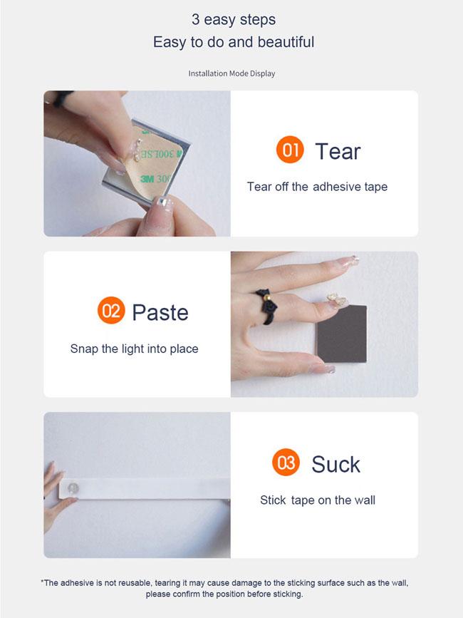 Close-up view of LED motion sensor light showing design details