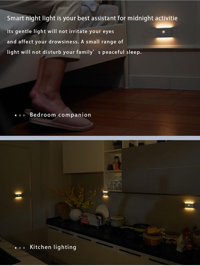 Motion sensor light in different color temperature settings