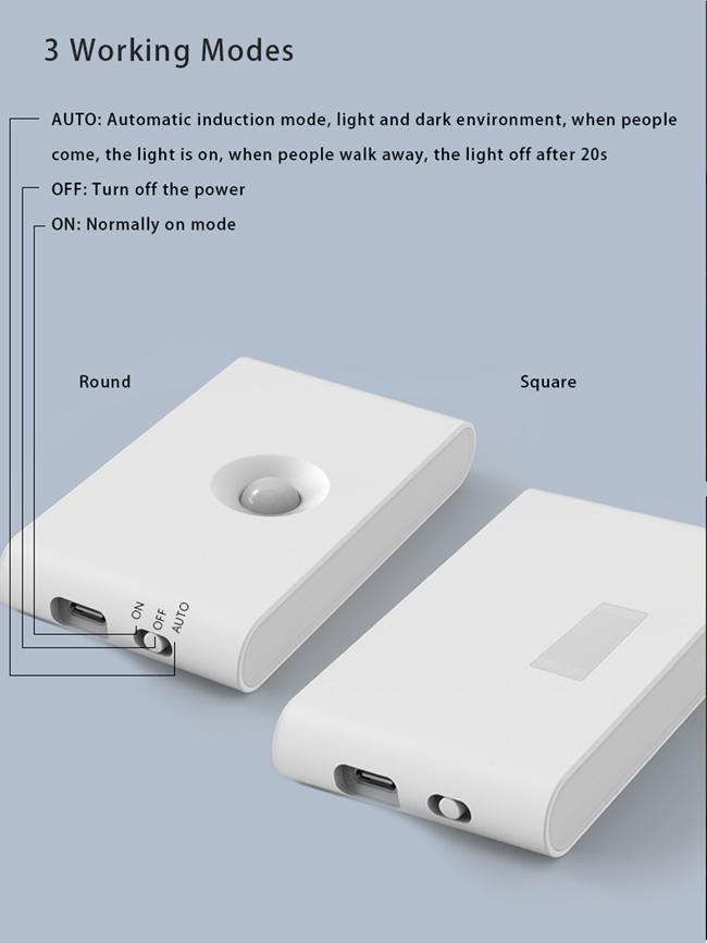 LED light illuminating wardrobe interior