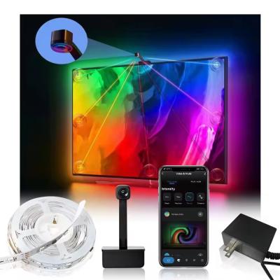 中国 3.8m 12.5ft ROLL Alexa Google Home Ambient 55-65inches Assistant Sync Smart Wifi Immersion TV LED Backlights With Camera 販売のため