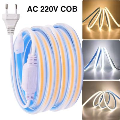 Cina 280 led/metro 12v 24v 220v Rgbw Cob Light Strip Cob Led Strip Lunghezza 50metri/roll in vendita