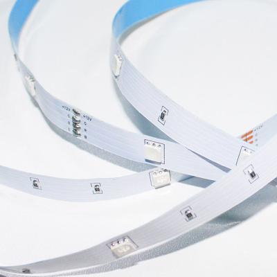 China Flexible Customizable Led Strip Lights IP20 18leds SMD 5050 Flexible LED Strip Lights for sale
