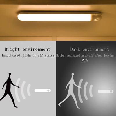 China ABS Rechargeable Motion Sensor Light Indoor PIR Motion Sensor Light 2700K -7000K for sale
