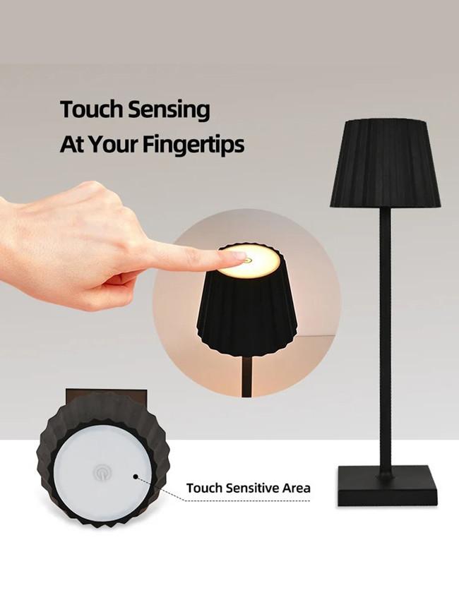 LED table lamp in home office setting