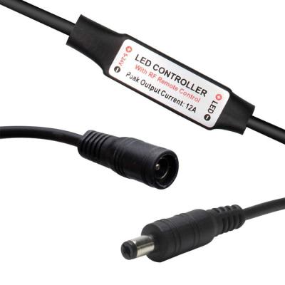 China 5-24v Single Color Light Strip Controller Rf 11Key Mini Dimmer Dc for sale