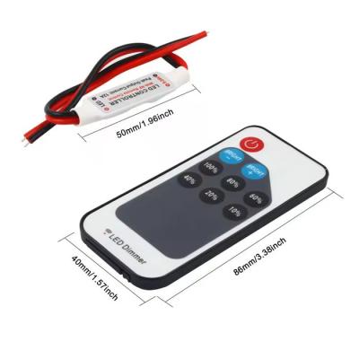China Single Color Rf Led Controller With Remote 9 Key Including Cr2025 Battery for sale