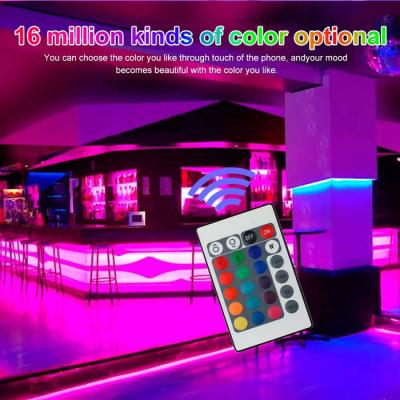 China Dc Input Port Rgb Led Controller Controlled By 24Key Remote Control Unit for sale