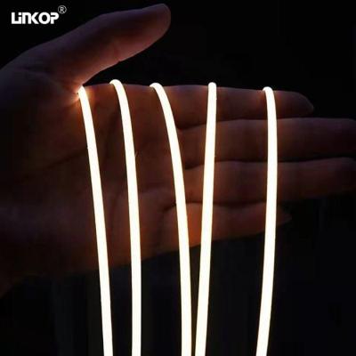 China Flexible COB LED Strip Lights 3mm 5mm 90 Ra Single Color Linear Strip Light for sale
