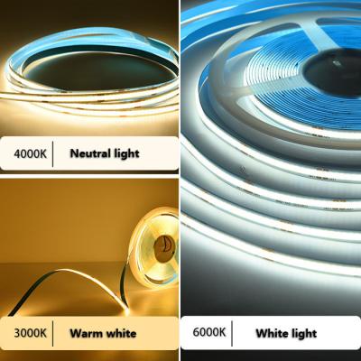 China 12w/M Adjustable Color Temperature LED Strip Lights 24V 400 Leds/M 5mm Single Color for sale