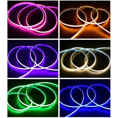 China 5m Single Color COB LED Strip Lights 5v 400 Light Led Self Adhesive LED Linear Light 800lm/m for sale
