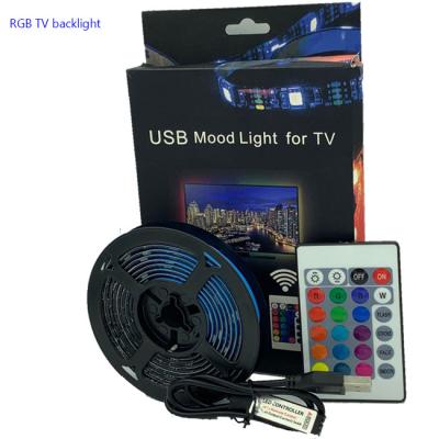 Cina 5V USB ha condotto la lampadina flessibile della luce di striscia di RGB LED USB 5V LED della luce di striscia TV in vendita